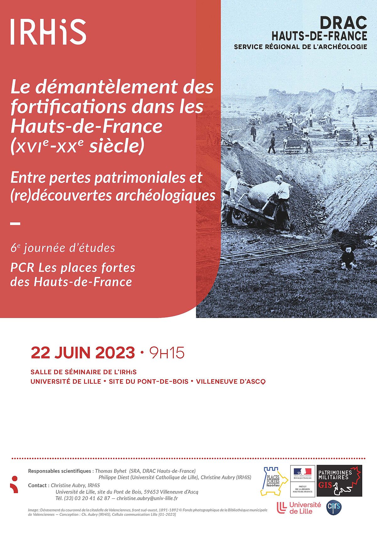 Journée d'études — "Le démantèlement des fortifications dans les Hauts ...