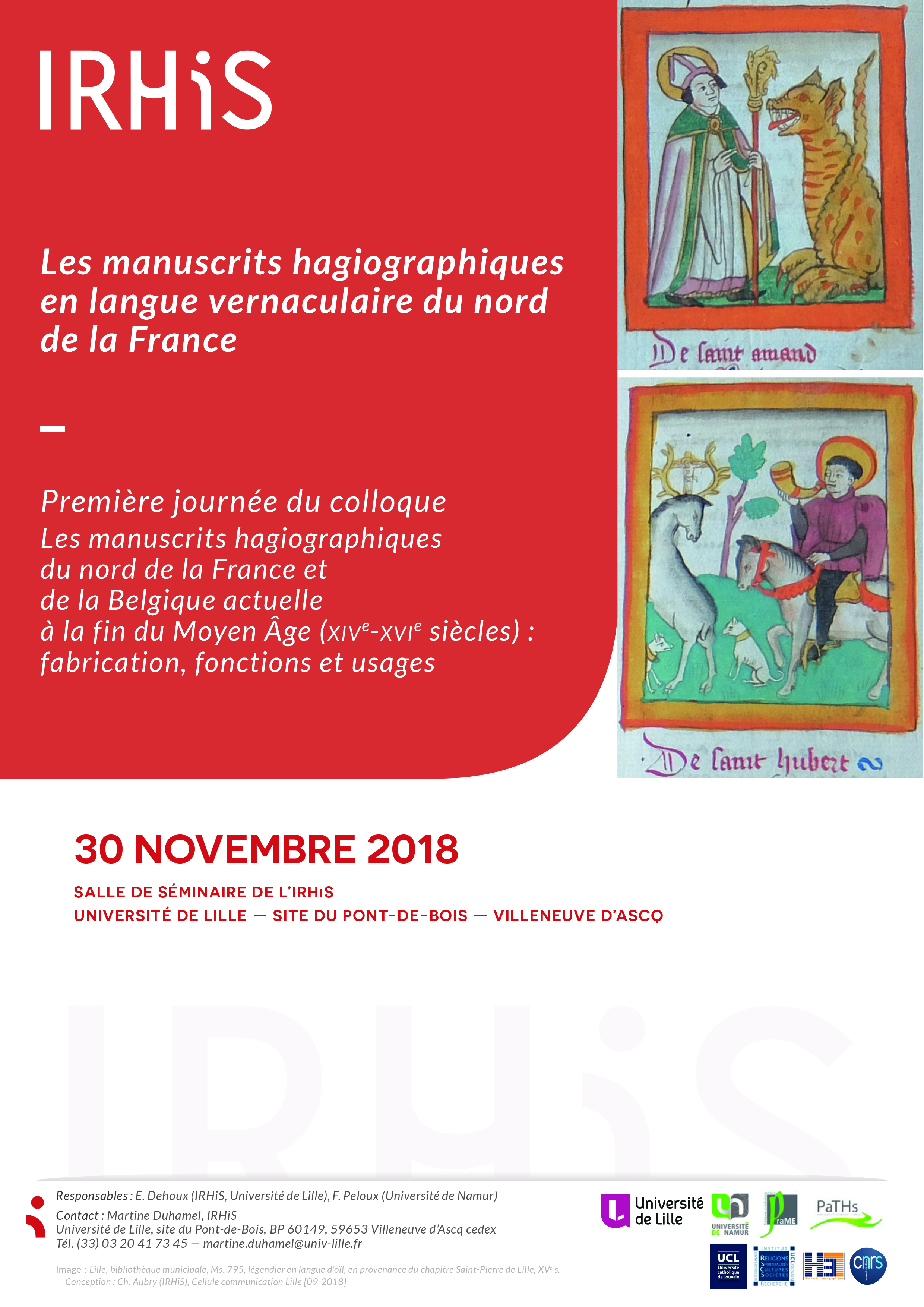 Agenda: IRHIS - UMR 8529